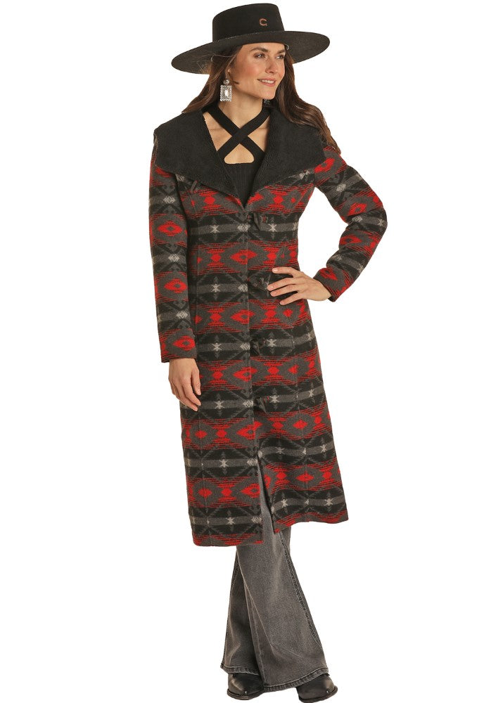Panhandle Ladies Aztec Wool Long Coat – Breeches.com